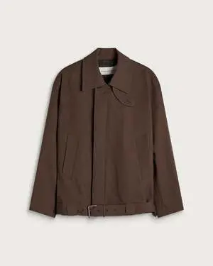 Dries Van Noten Varrick Double Faced Cotton Jacket - Mud