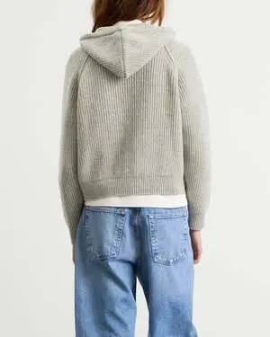 DUNST Hooded Knit Cardigan