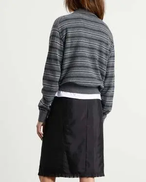 DUNST Collared Striped Sweater