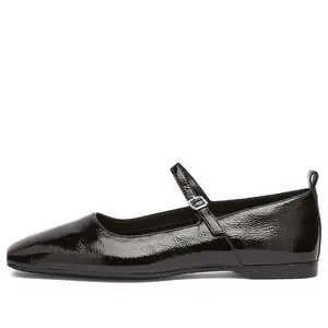 VAGABOND SHOEMAKERS Delia Square Toe Leather Ballet Shoes - Black