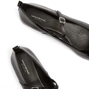 VAGABOND SHOEMAKERS Delia Square Toe Leather Ballet Shoes