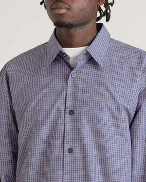 Dries Van Noten Croom Micro Check Cotton Shirt