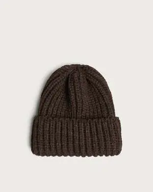 CAFÉ MOUNTAIN Wool Toque Beanie - Earth