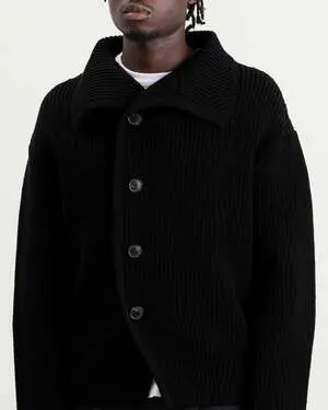 Dries Van Noten Marino Button Knitted Bomber