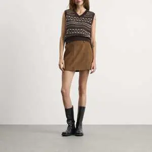 DUNST Alter-suede Mini Skirt