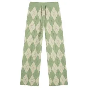 HOUSE OF SUNNY Argyle Lounge Pant - Matcha
