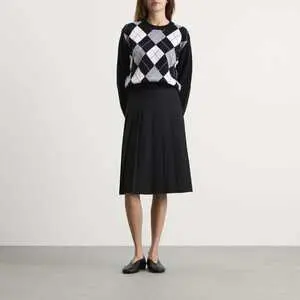 DUNST Argyle Crew Neck Sweater