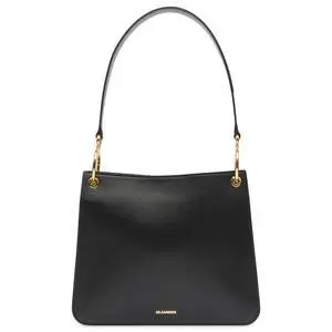 JIL SANDER Otto Sm Leather Shoulder Bag - Black