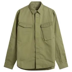 MAHARISHI Hemp Custom Shirt - Olive Og-107f