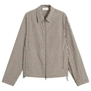 Moncler Checked Zip Up Shirt Jacket