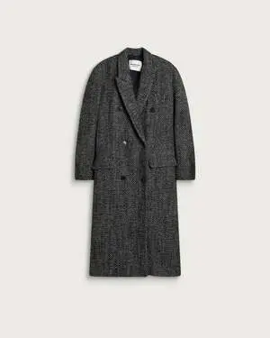 Isabel Marant Étoile Toile Pilda Long Coat Jacket - Anthracite