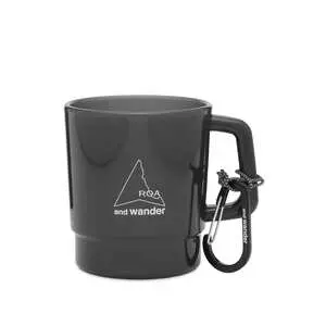 AND WANDER X Roa Logo Mug - Black