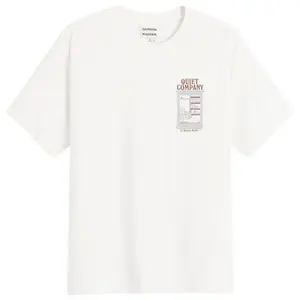 DAMSON MADDER Quiet Company T-shirt - Ecru