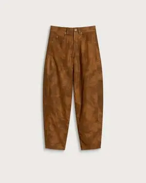 Isabel Marant Étoile Toile Belky Faux Suede Trousers - Brown