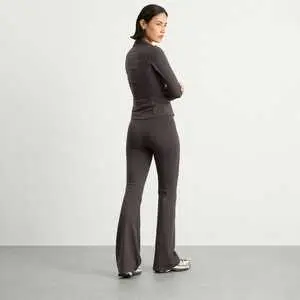 TALA Dayflex Wrap Flared Yoga Pants '33 - Cool Espresso