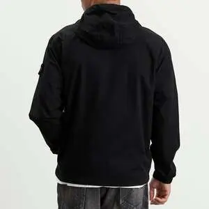 Stone Island Organic Cotton Twill Hooded Jacket