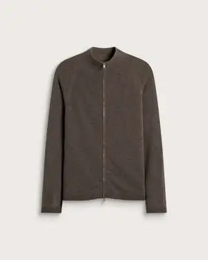 Our Legacy Spray Dye Cherub Wool Line Zip Cardigan - Mud