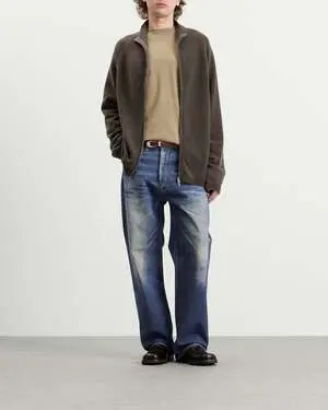 Our Legacy Spray Dye Cherub Wool Line Zip Cardigan