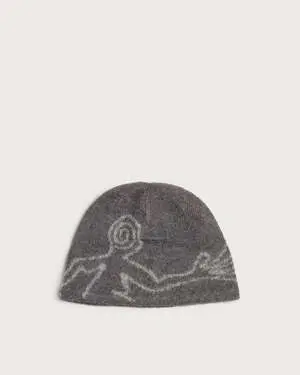 HIKING PATROL Mascot Mohair Mixed Beanie - Slate Brown