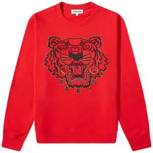 Kenzo Cny Year Of The Tiger Crew Sweat - Medium Red