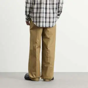 Balenciaga Wide Leg Cotton Chino Pants