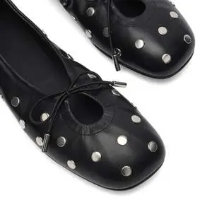 ALOHAS Rosalind All Studs Leather Ballet Flats Shoes