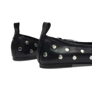 ALOHAS Rosalind All Studs Leather Ballet Flats Shoes