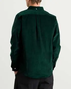 Portuguese Flannel Lobo Button Down Corduroy Shirt - Green