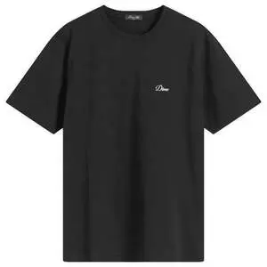 DIME Cursive Small Logo T-shirt - Black
