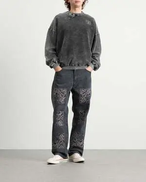 NOMARHYTHM TEXTILE Hand Dye Reverse Twist Sweatshirt