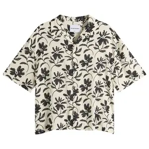 MKI MIYUKI ZOKU Floral Linen Vacation Shirt - Raw