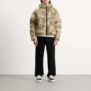 COLE BUXTON Camo Hooded Down Jacket