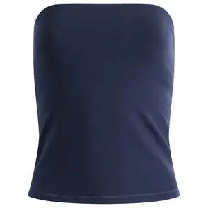 SKIMS Cotton Jersey Tube Top - Navy