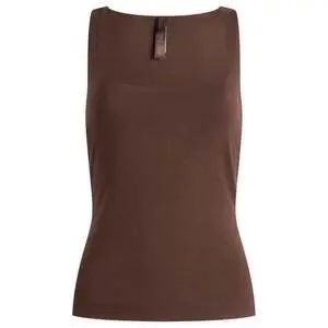 SKIMS Smooth Layers Square Neck Tank Top - Espresso