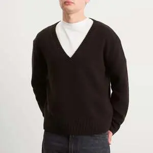 Dries Van Noten Wool Cashmere V Neck Jumper