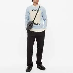 Casablanca Logo Crew Knit Sweatshirt