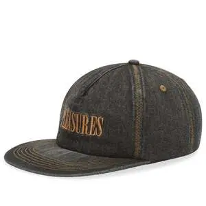 PLEASURES Zig Zag Denim Cap - Black