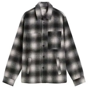 PERCIVAL Check Overshirt - Grey