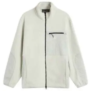 PURPLE MOUNTAIN OBSERVATORY Borg Sherpa Fleece Jacket - Light Grey