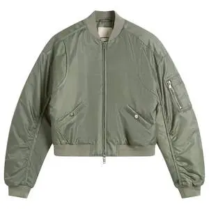 STEL Nylon Bomber Jacket - Thyme