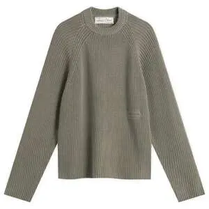 ABOUT:BLANK Rib Mock Neck Crew - Sage