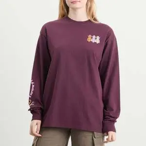 DAMSON MADDER Paper Cut Gals Long Sleeve T-shirt
