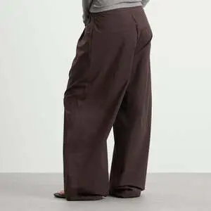 ST. AGNI Relaxed Pleat Pants - Bark