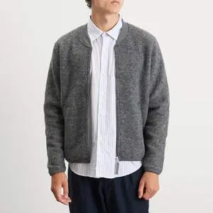 Universal Works Wool Fleece Zip Bomber Presented Jacket