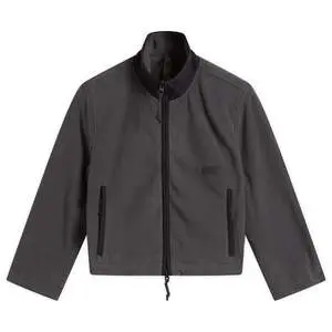 SKIMS Fleece Lounge Shrunken Zip Up Jacket - Ash
