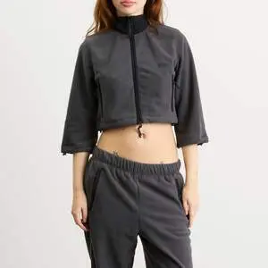 SKIMS Fleece Lounge Shrunken Zip Up Jacket