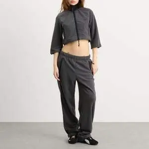 SKIMS Fleece Lounge Shrunken Zip Up Jacket