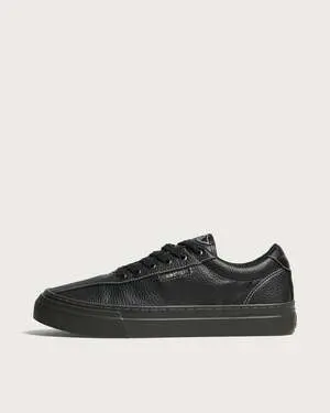 S.W.C STEPNEY WORKERS CLUB Dellow 02 Tumbled Leather Sneakers - Black