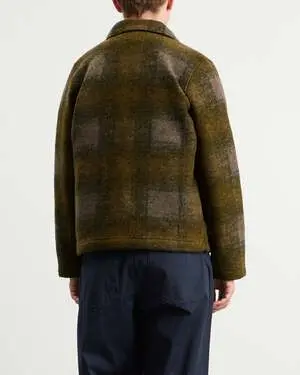 Universal Works Techno Melton Check Tag Jacket
