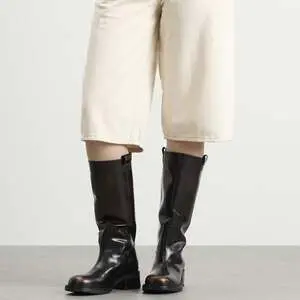 ALOHAS Sajan Vintage Effect Leather Boots